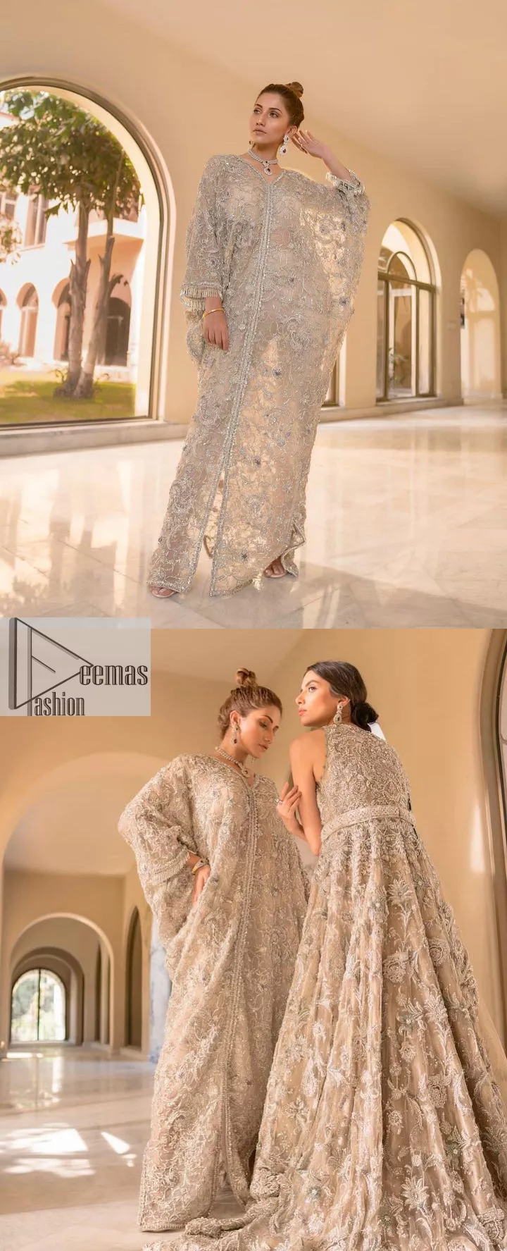 Dresses in Light Fawn Colour - Light Fawn Bridal Wear